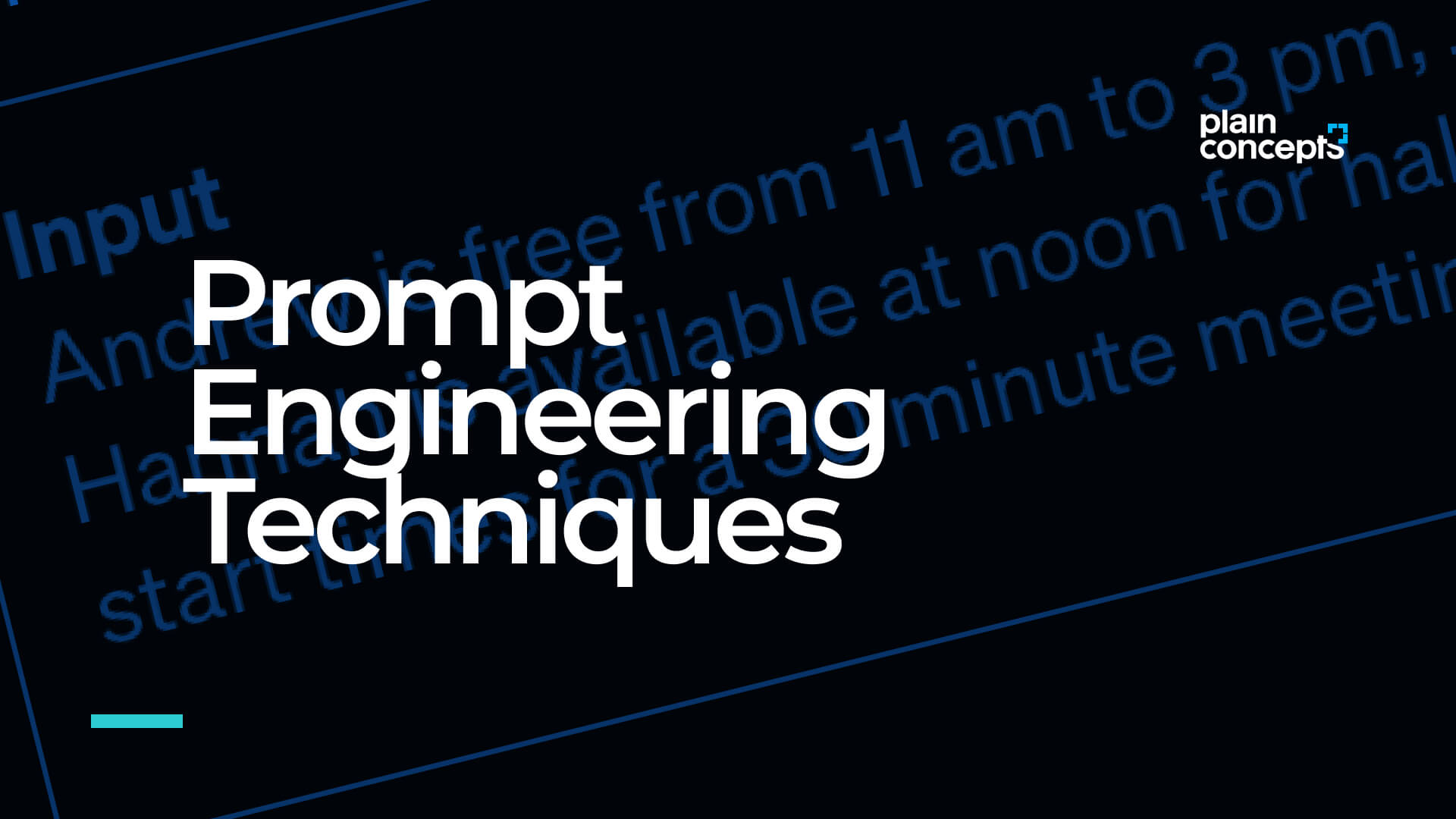 Learn To Use Prompt Engineering Techniques Plain Concepts